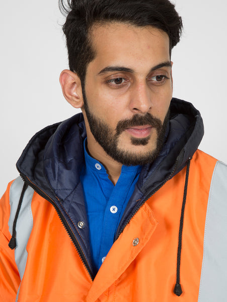 Parka Jacket Dual Colour with 3M Reflective Tapes (For Upto -20 degree ...